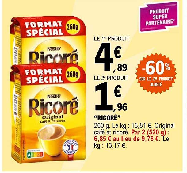 Promo "ricoré" chez E.Leclerc - iCatalogue.fr