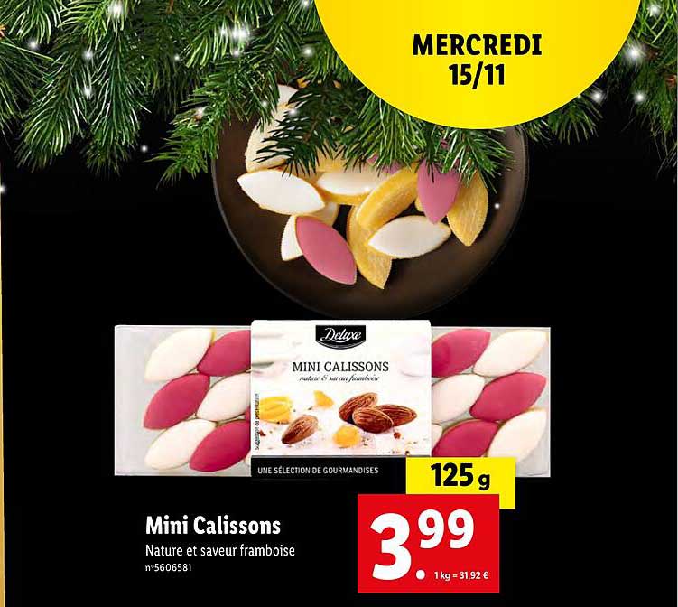 Promo Mini Calissons Deluxe chez Lidl - iCatalogue.fr