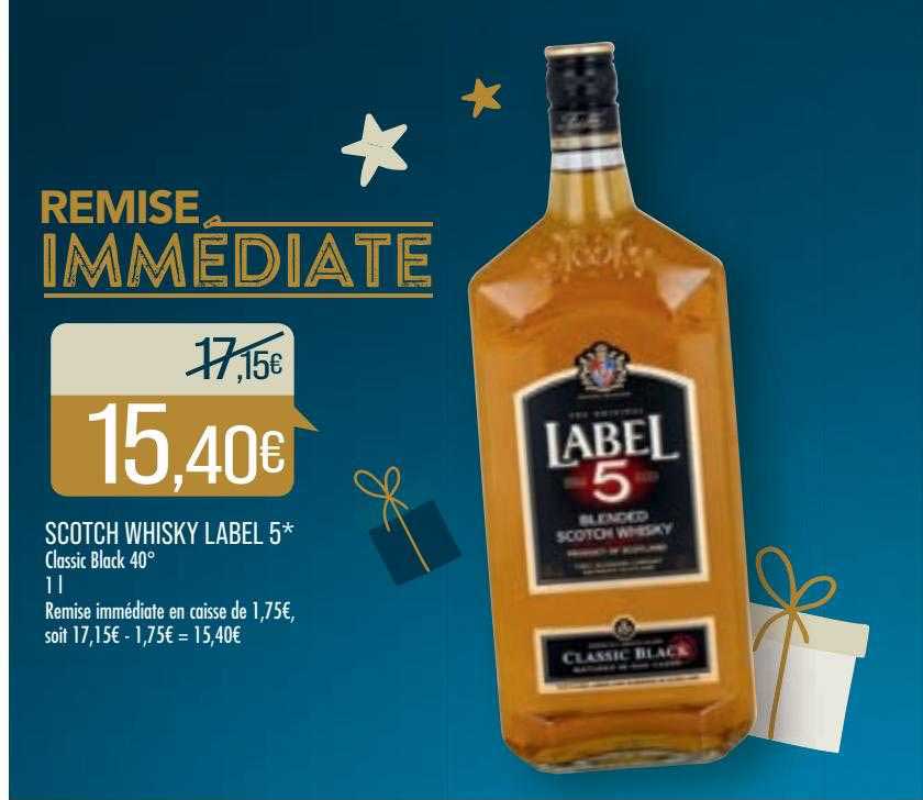 Promo Scotch Whisky Label 5) chez Match - iCatalogue.fr