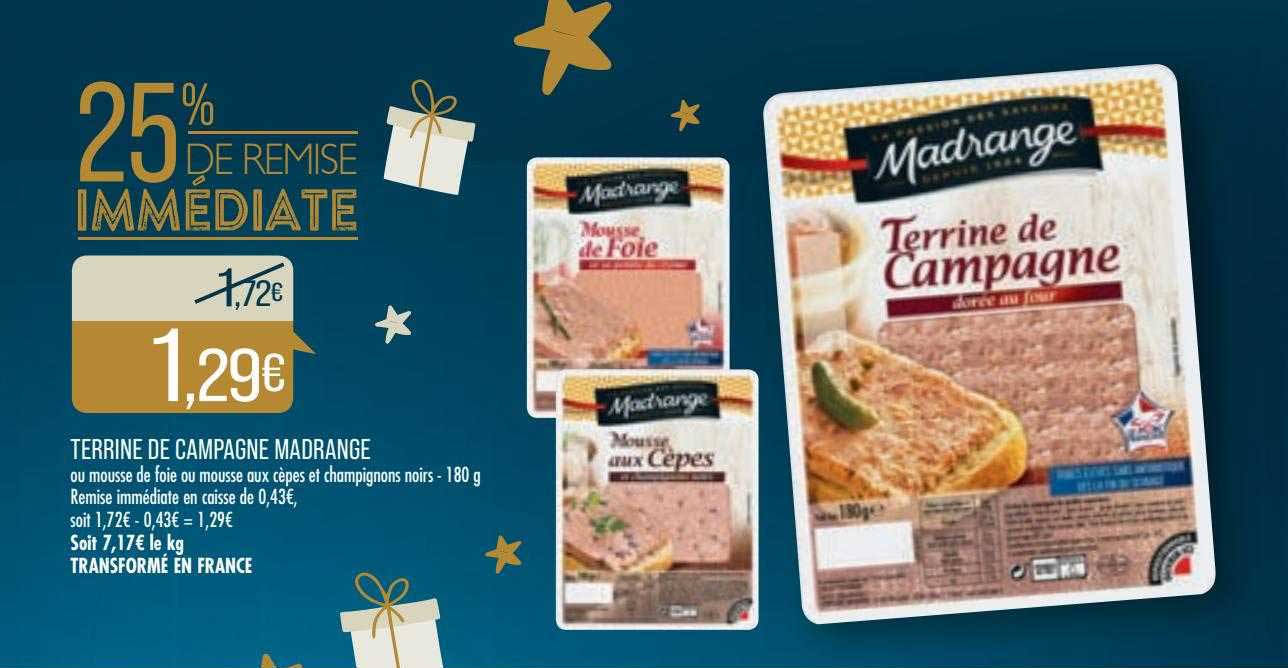 Promo Terrine De Campagne Madrange chez Match - iCatalogue.fr