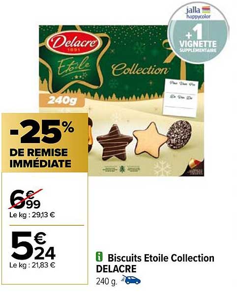 Promo Biscuits étoile Collection Delacre chez Carrefour - iCatalogue.fr