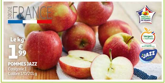 Promo Pommes Jazz chez Auchan - iCatalogue.fr
