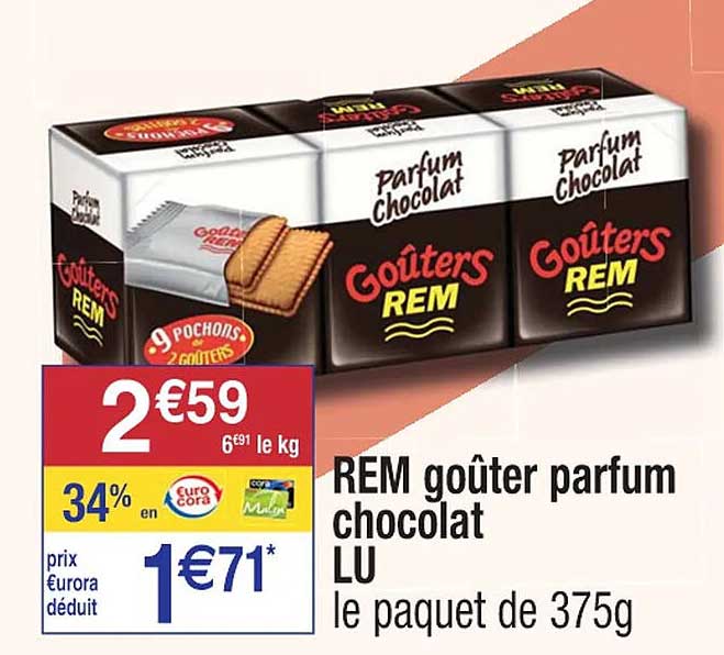 Promo Rem Goûter Parfum Chocolat Lu chez Cora - iCatalogue.fr