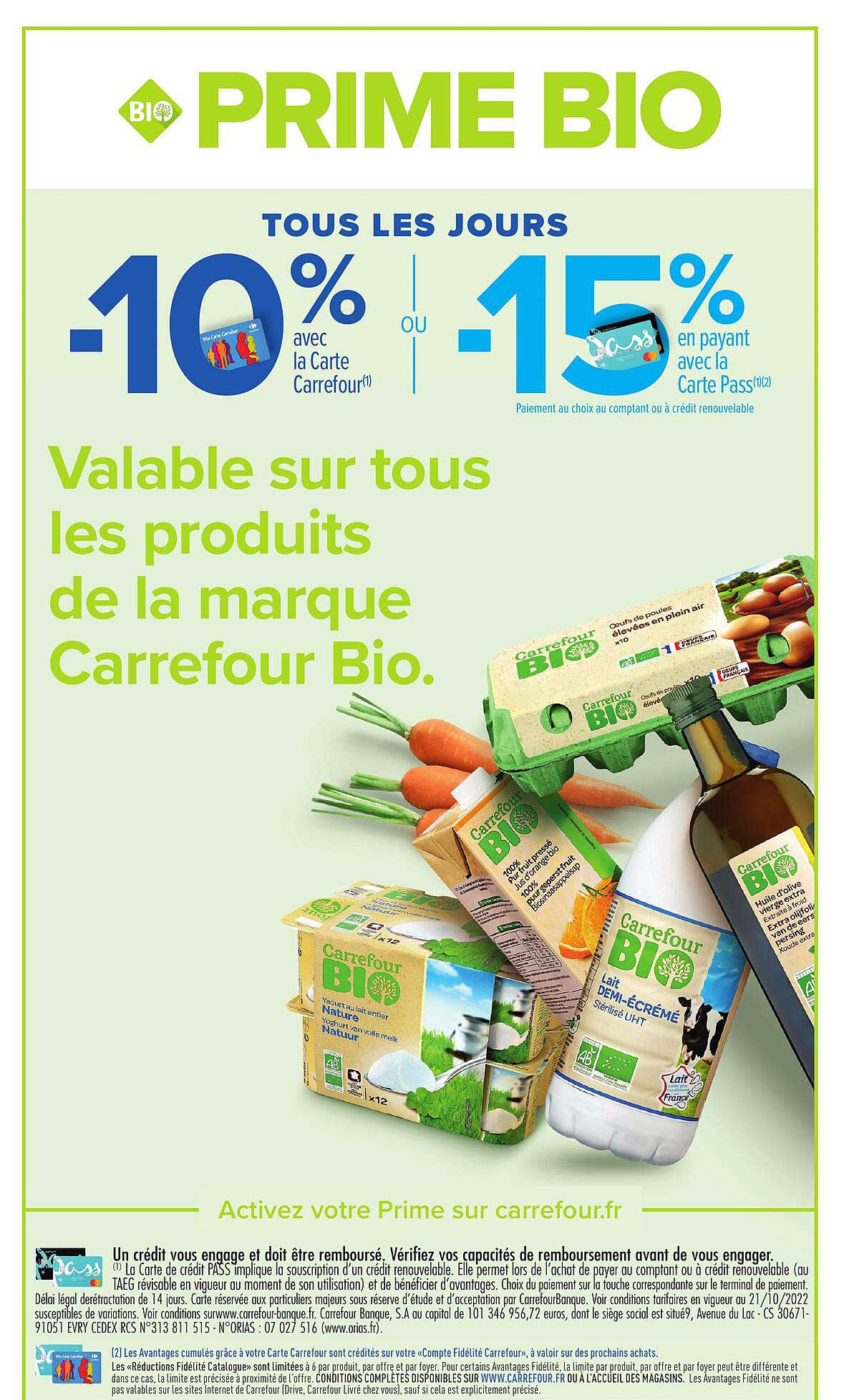 Promo Produits Carrefour Bio chez Carrefour Market - iCatalogue.fr