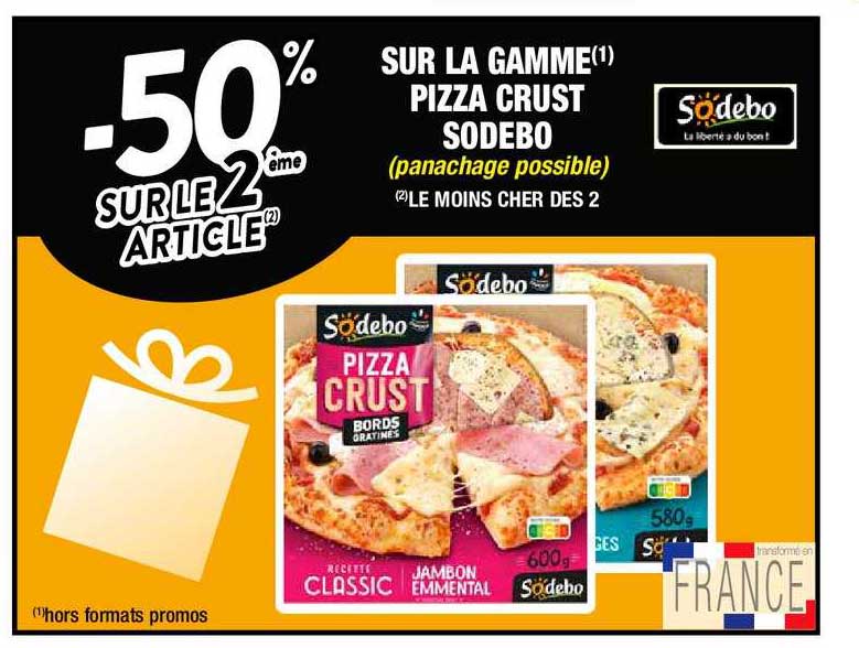 Promo La Gamme Pizza Crust Sodebo chez Cora - iCatalogue.fr