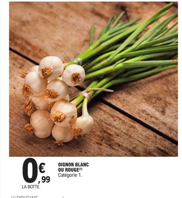 Promo Oignon Blanc Ou Rouge chez E.Leclerc - iCatalogue.fr