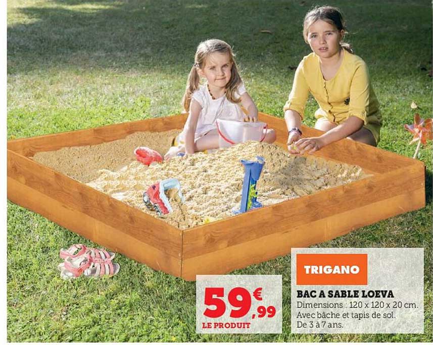Promo Bac à Sable Loeve Trigano chez Hyper U - iCatalogue.fr