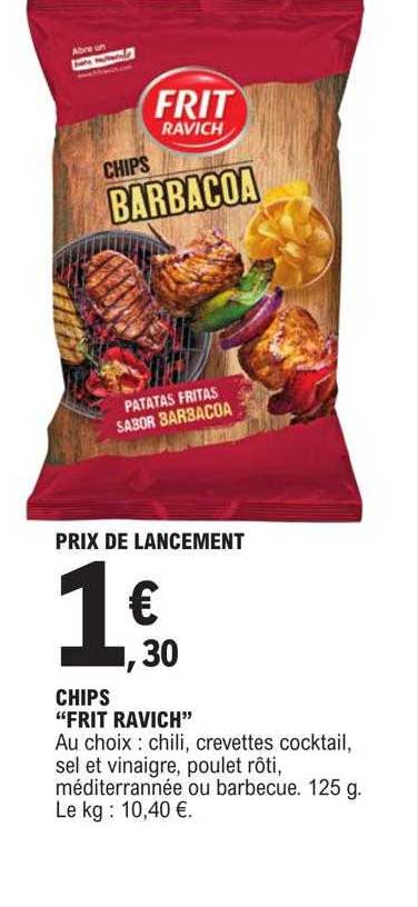 Promo Chips "frit Ravich" chez E.Leclerc - iCatalogue.fr