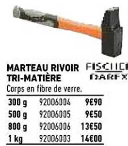 Promo Marteau Rivoir Tri-matière chez Brico Cash - iCatalogue.fr