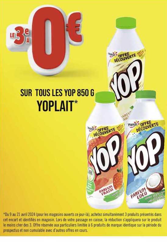 Promo Les Yop 850 G Yoplait chez Casino Supermarchés - iCatalogue.fr