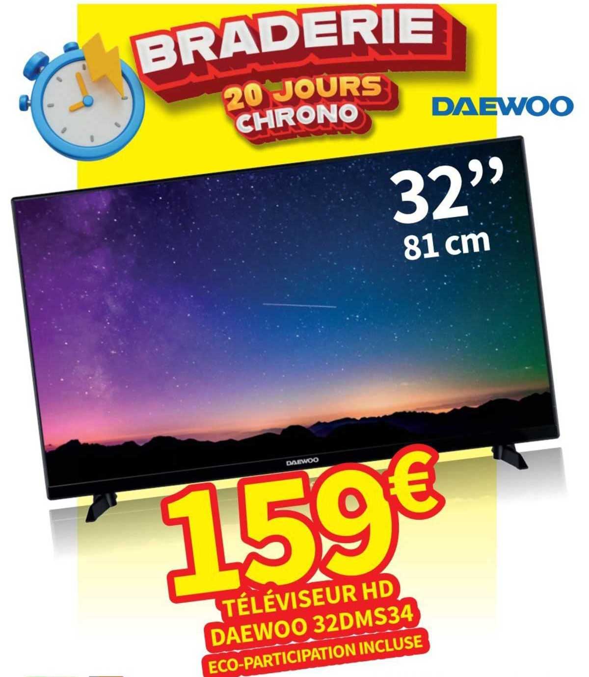 Promo Téléviseur Hd Daewoo 32dms34 chez Conforama - iCatalogue.fr
