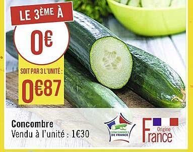 Promo Concombre chez Casino Supermarchés - iCatalogue.fr
