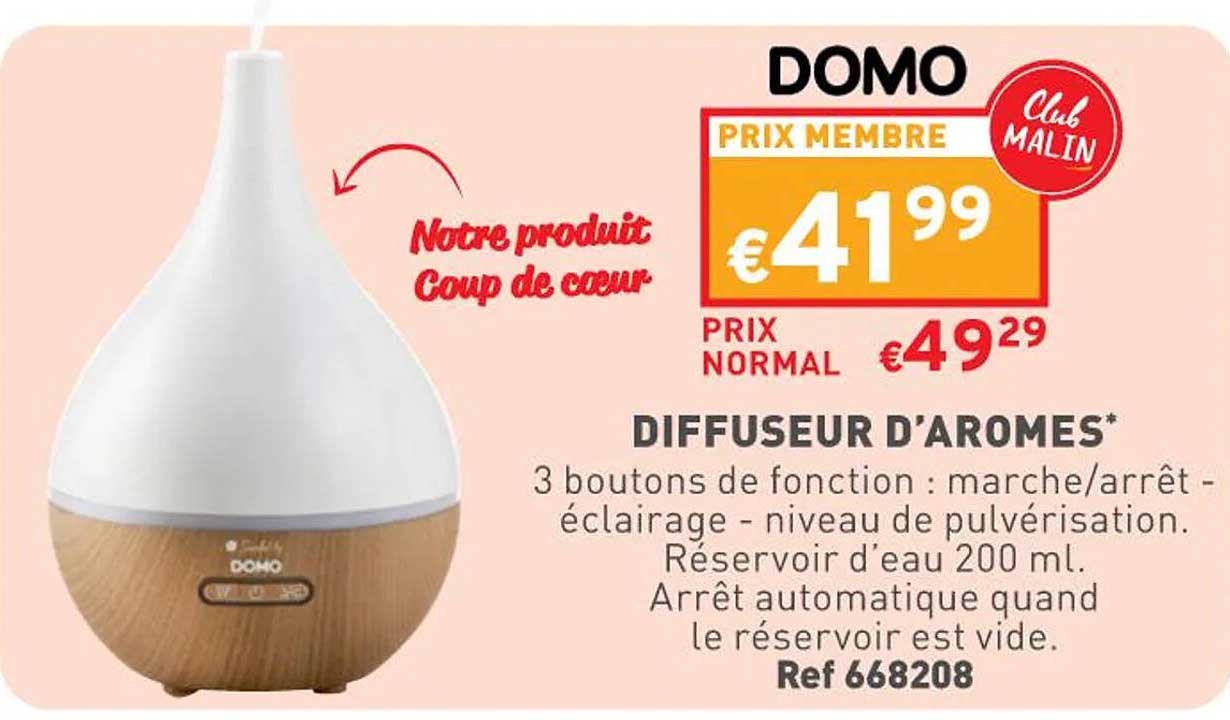 Promo Diffuseur D'aromes Domo chez Trafic - iCatalogue.fr