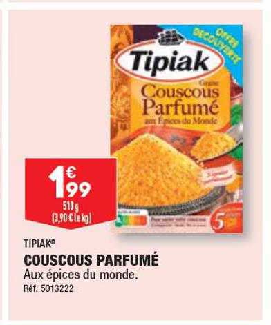 Promo Couscous Parfumé Tipiak chez Aldi - iCatalogue.fr