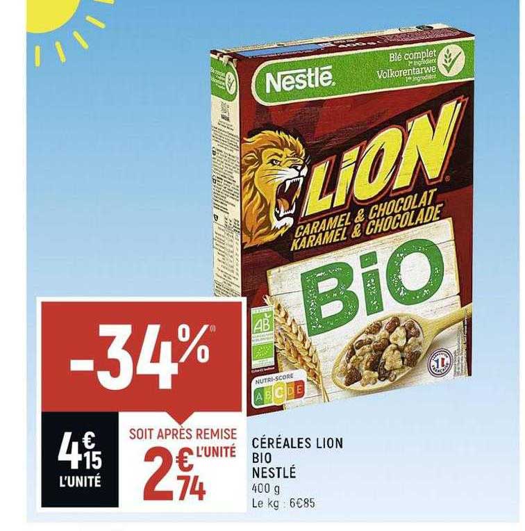 Promo Céréales Lion Bio Nestlé chez Casino Shop - iCatalogue.fr