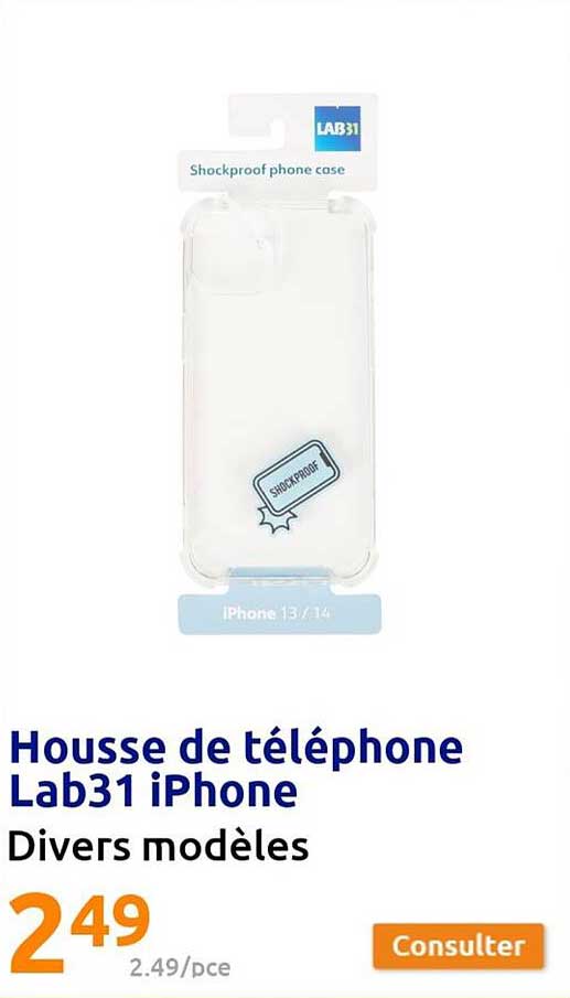 Promo Housse De Téléphone Lab31 IPhone chez Action - iCatalogue.fr