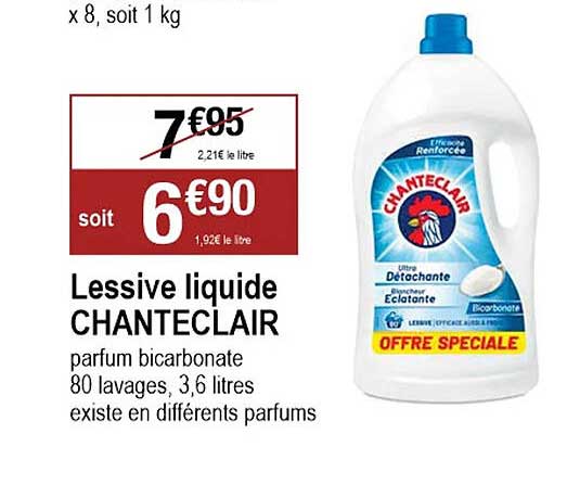 Promo Lessive Liquide Chanteclair chez Cora - iCatalogue.fr