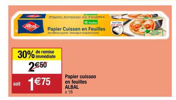 Promo Papier Cuisson En Feuilles Albal chez Migros France - iCatalogue.fr