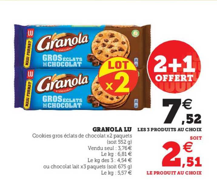 Promo Granola Lu chez U Express - iCatalogue.fr