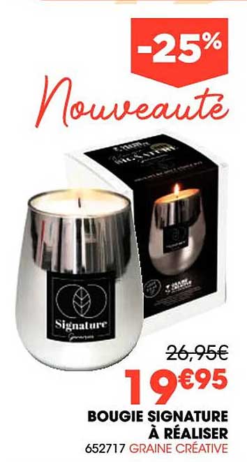 Promo Bougie Signature à Réaliser chez Rougier&Plé - iCatalogue.fr