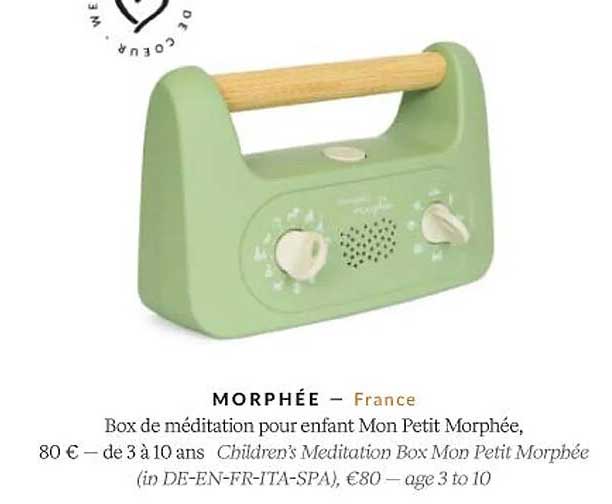 Promo Box De Méditation Pour Enfant Morphée chez Smallable - iCatalogue.fr