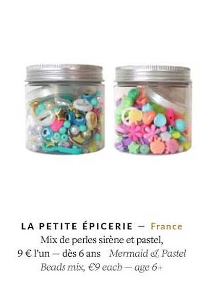 Promo La Petite épicerie Mix De Perles Sirène Et Pastel chez Smallable ...