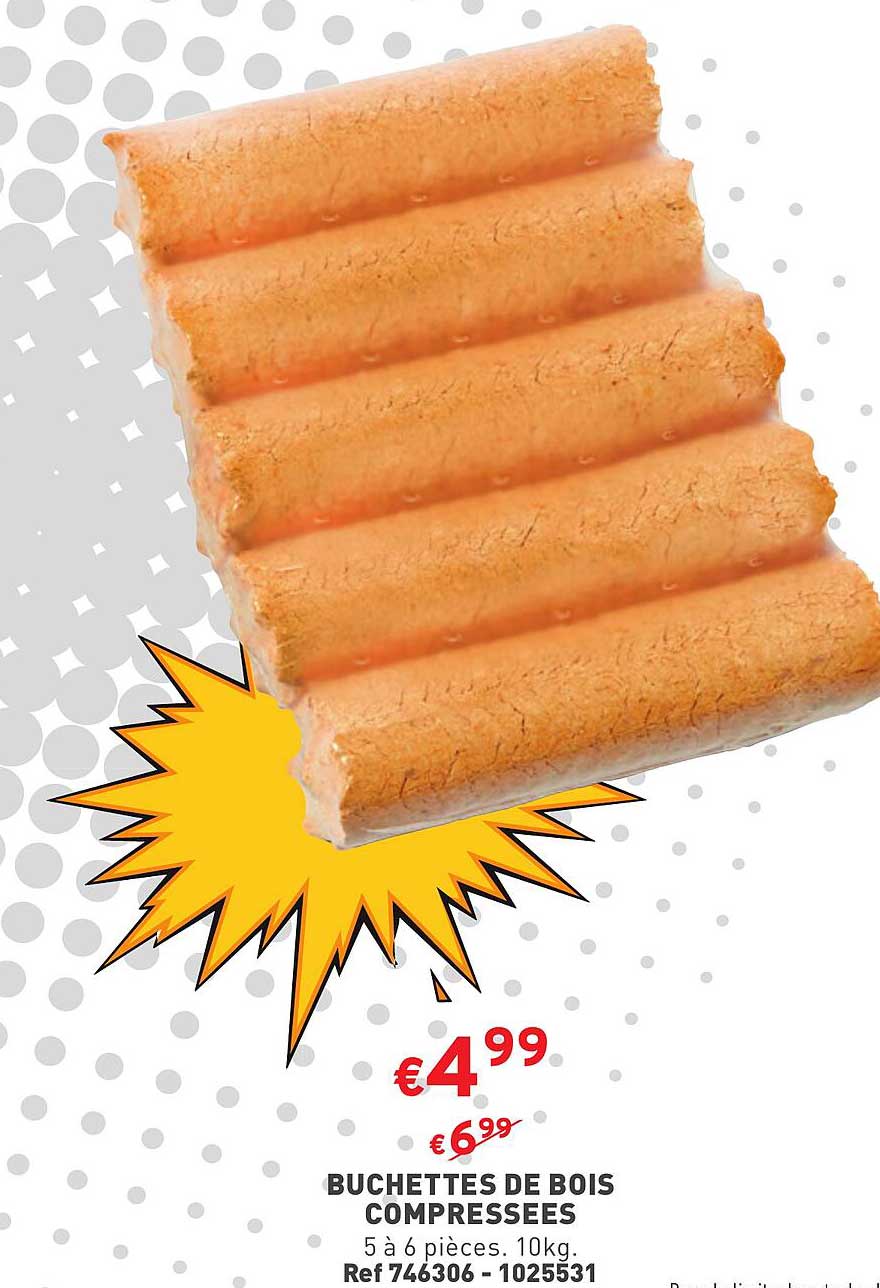 Promo Buchettes De Bois Compressées Chez Trafic Icataloguefr