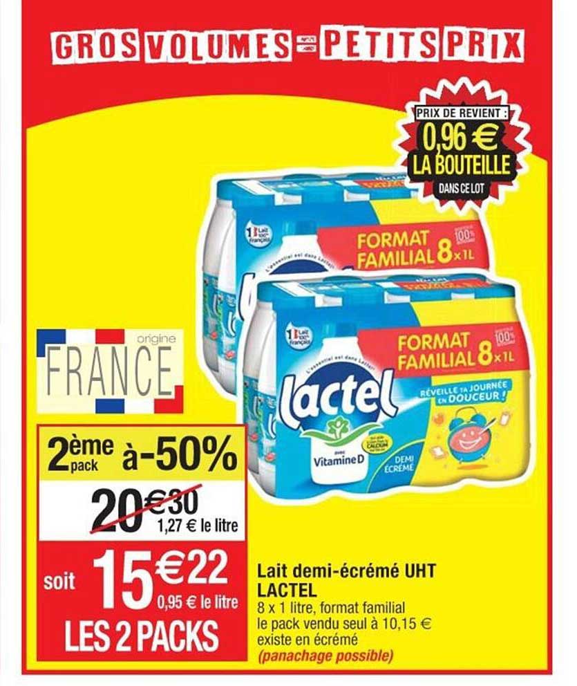 Promo Lait Demi-écrémé Uht Lactel chez Cora - iCatalogue.fr Promo Lait Demi-écrémé Uht Lactel chez Cora - iCatalogue.fr
