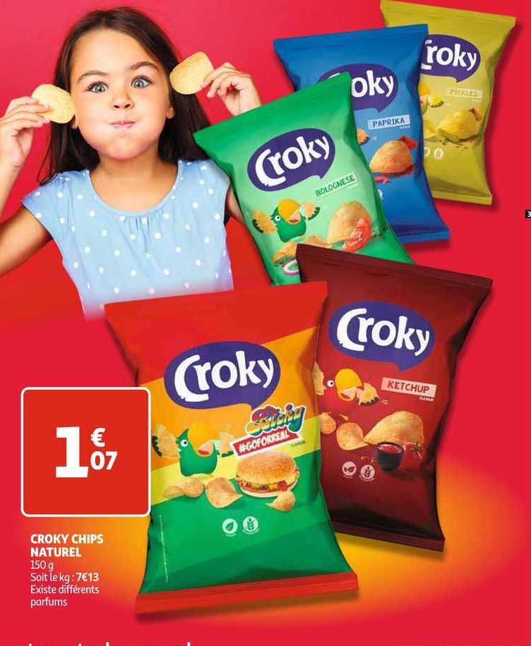 Promo Croky Chips Naturel chez Auchan - iCatalogue.fr