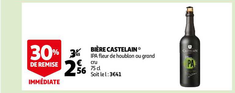 Promo Bière Castelain chez Auchan - iCatalogue.fr