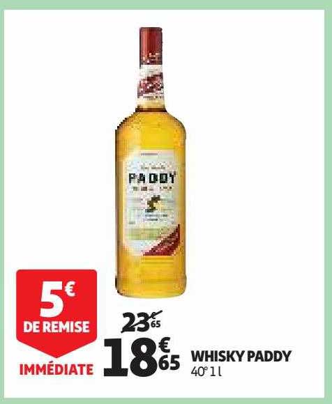 Promo Whisky Paddy chez Auchan - iCatalogue.fr