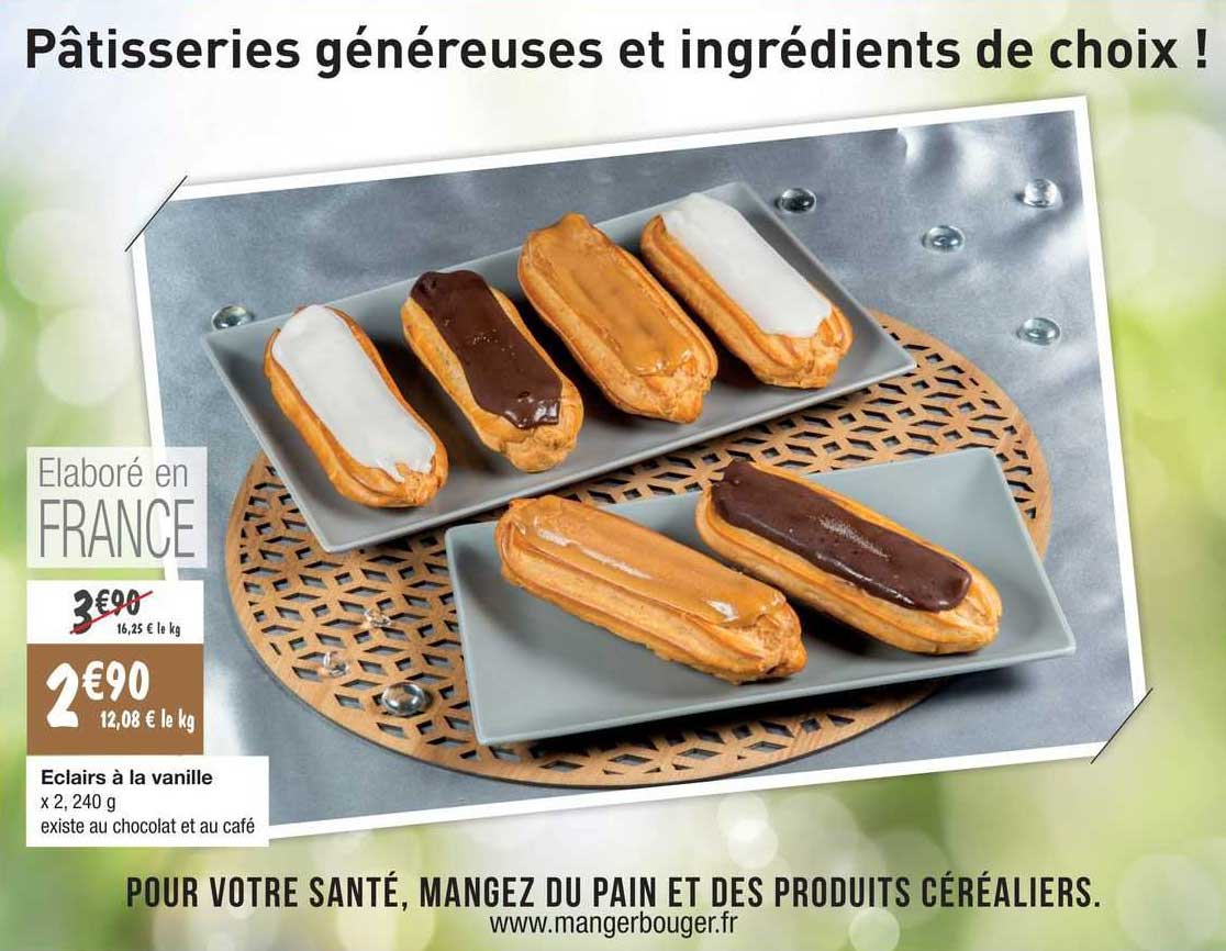 Promo éclairs à La Vanille chez Migros France - iCatalogue.fr