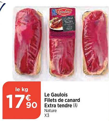 Promo Le Gaulois Filets De Canard Extra Tendre chez Maximarché ...