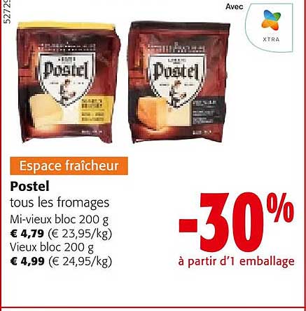 Promo Postel Tous Les Fromages chez Colruyt - iCatalogue.fr