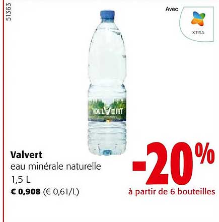Promo Valvert Eau Minérale Naturelle chez Colruyt - iCatalogue.fr