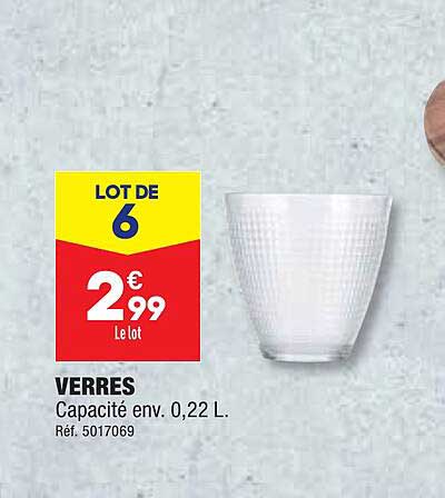 Promo Verres chez Aldi - iCatalogue.fr