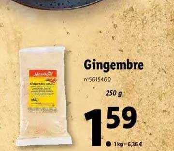 Promo Gingembre chez Lidl - iCatalogue.fr