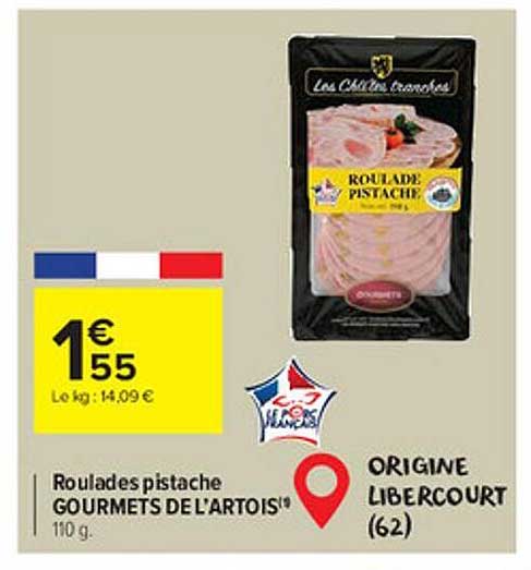 Promo Roulades Pistache Gourmets De L'artois chez Carrefour Market ...