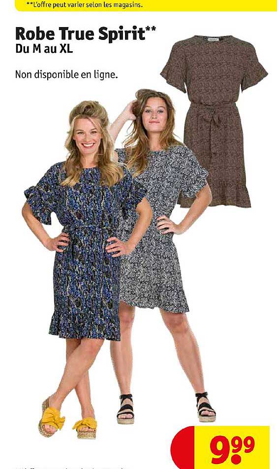 Promo Robe True Spirit chez Kruidvat - iCatalogue.fr