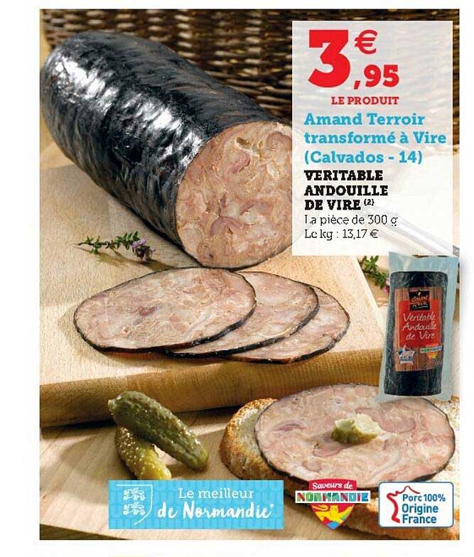 Promo Veritable Andouille De Vire chez Hyper U - iCatalogue.fr