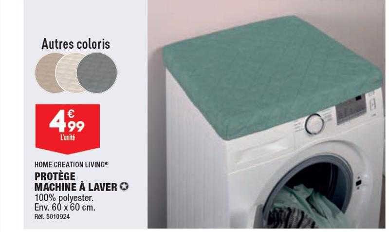 Promo Protège Machine à Laver Home Creation Living chez Aldi ...