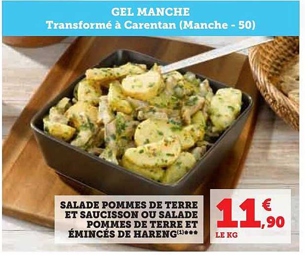 Promo Salade Pommes De Terre Et Saucisson Ou Salade Pommes De Terre Et ...