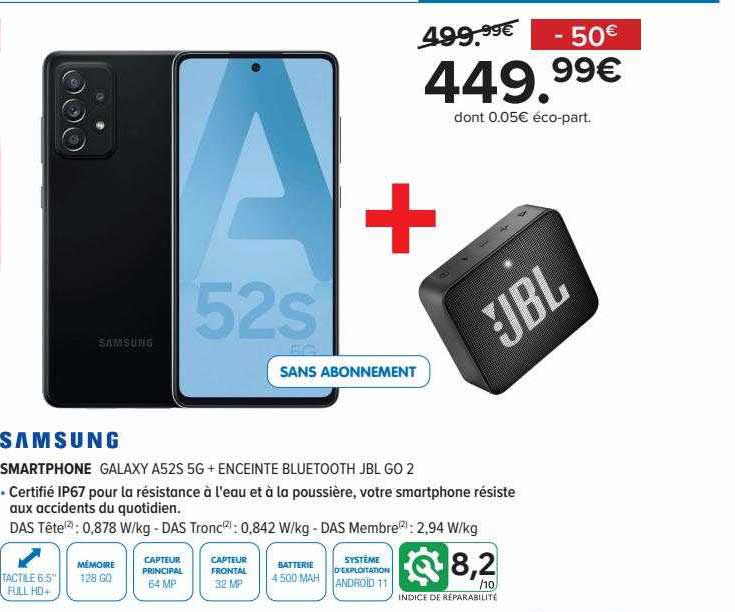 Promo Smartphone Samsung chez Gitem - iCatalogue.fr