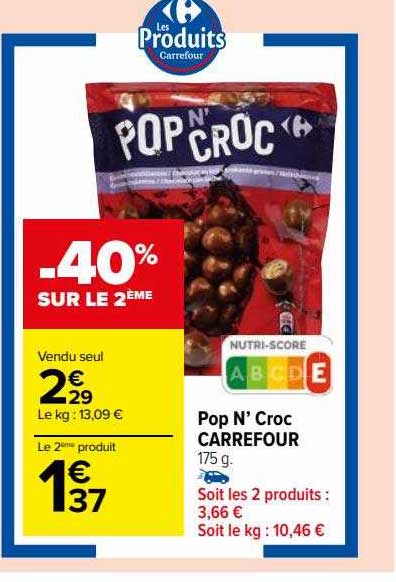 Promo Pop N'croc Carrefour chez Carrefour Market - iCatalogue.fr