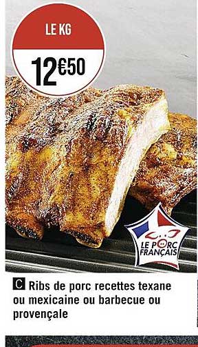 Promo Ribs De Porc Recette Texane Ou Mexicaine Ou Barbecue Ou ...