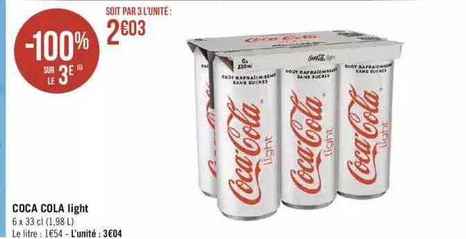 Offre Boisson Gazeuse Standard Coca Cola chez Intermarche Hyper