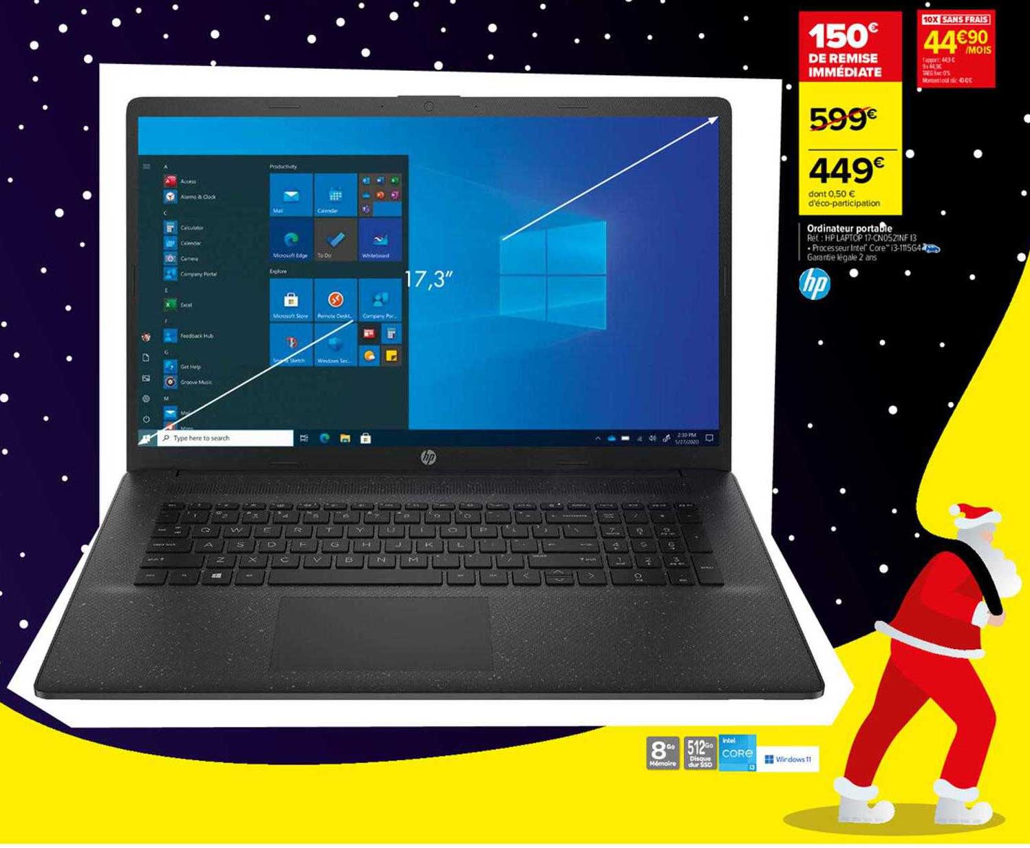 Promo Ordinateur Portable Hp chez Carrefour - iCatalogue.fr