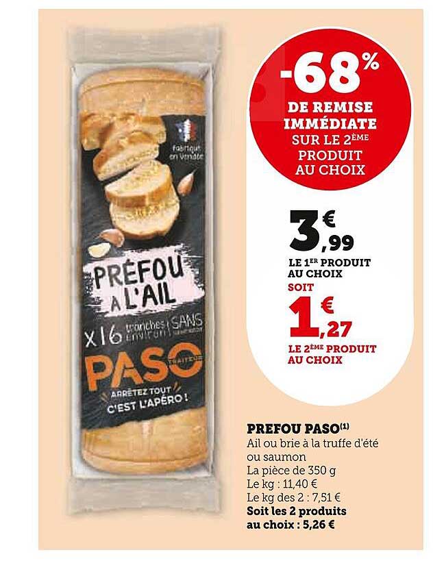 Promo Préfou Paso chez Super U - iCatalogue.fr