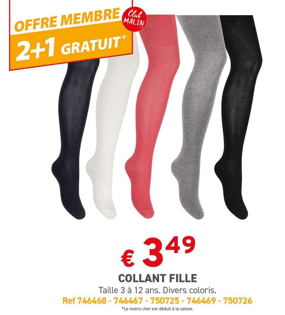 Promo Collant Fille chez Trafic - iCatalogue.fr