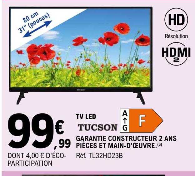 Promo Tv Led Tucson chez E.Leclerc - iCatalogue.fr
